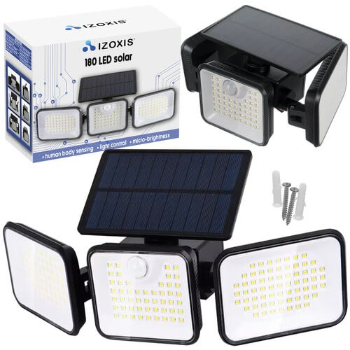 Solcellslampa med Rörelsevakt | Solcellsdriven Spotlight Trädgårdslampa ...